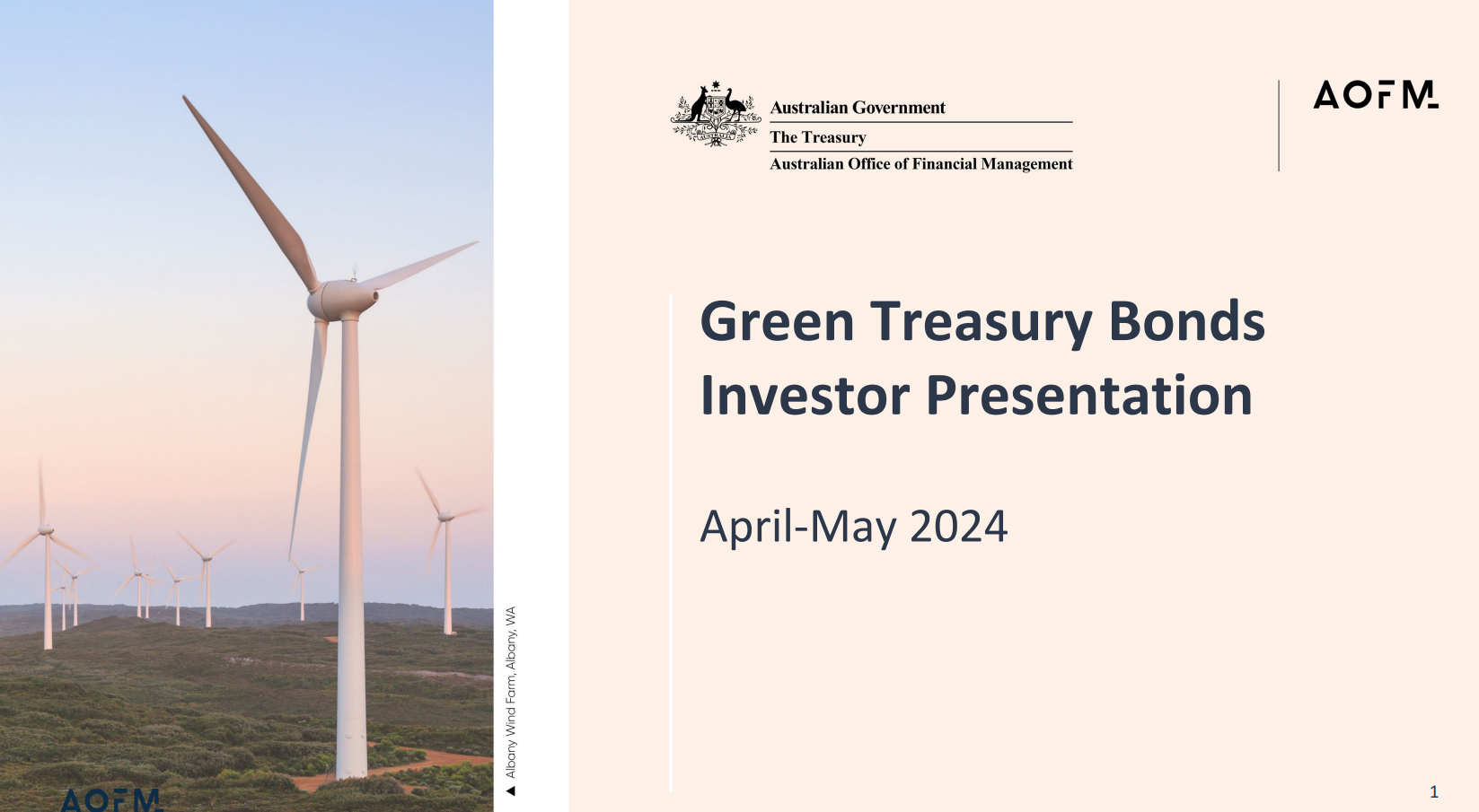 Green Treasury Bonds | AOFM